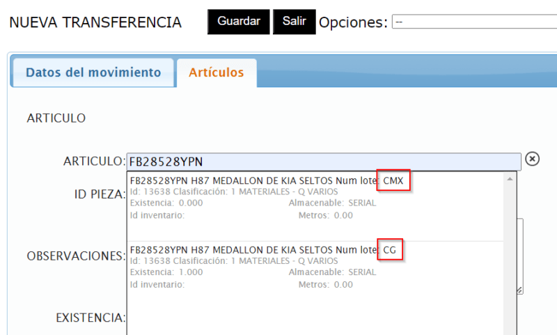Control de productos con número de serie / lote – Fastnumbers ERP